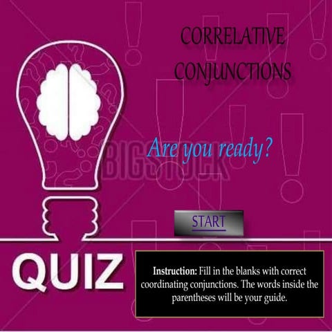 Correlative Conjunctions Quiz | PPTX