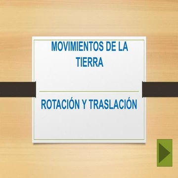 Ppt. movimientos de la tierra | PPTX