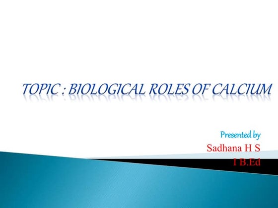 Calcium | PPT