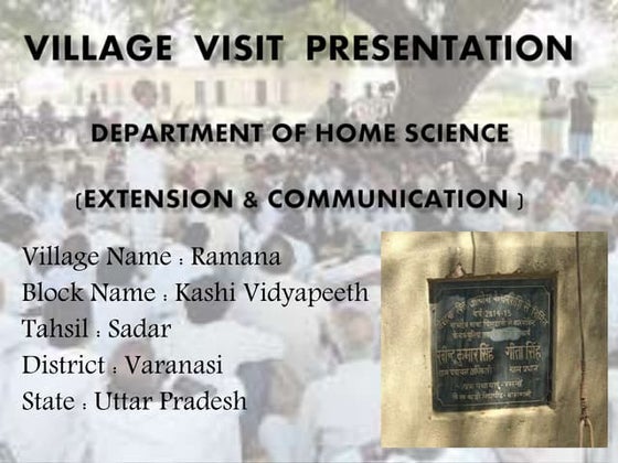 Village Profile data collection format | PDF