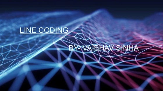Types of line coding | PDF | Computer Networking | Computing