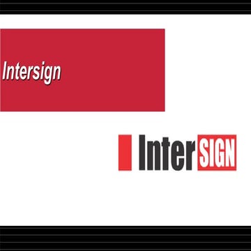 Intersign - Graphic Design Company | PPT
