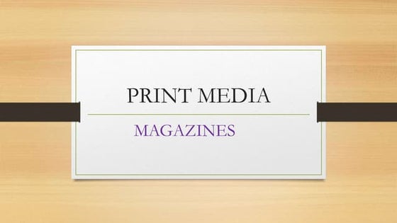 Print media | PPT