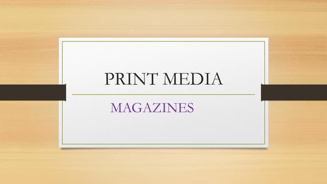 LESSON+3+TYPES+OF+MEDIA. Print media,Broadcast media, new or Online Media | PPTX