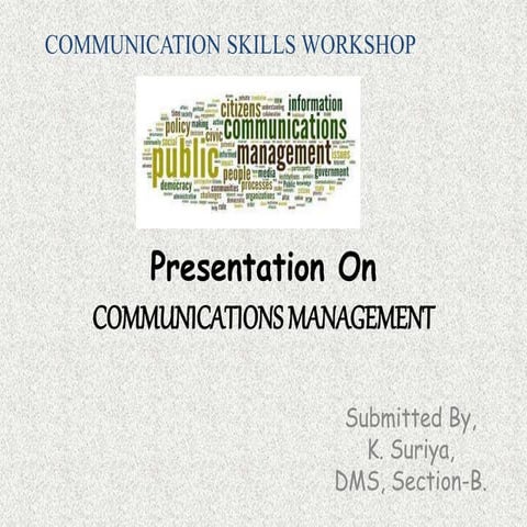 Communication Management | PPTX