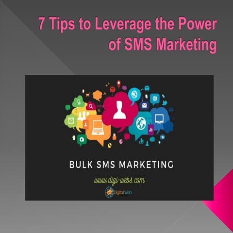 7 Tips to Leverage the Power of SMS Marketing | PPTX | Marketing and Advertising | Business