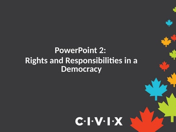 Rights duties and responsibilities of a citizen | PPT