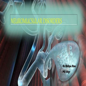 Neuromuscular diseases | PPTX