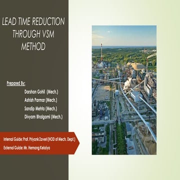 Lead Time Reduction Through VSM Method | PDF