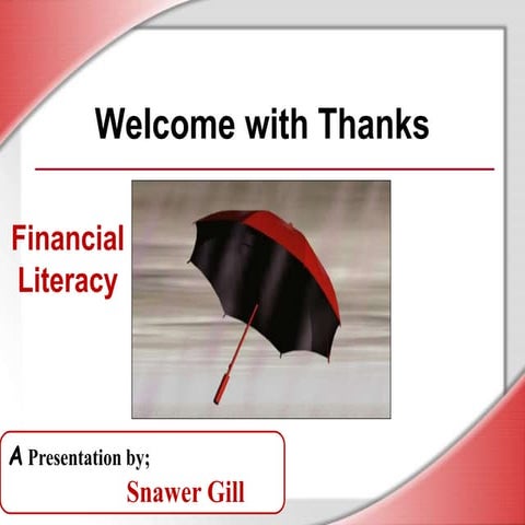 Financial Literacy | PPTX