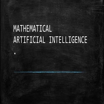 Mathematical artificial intelligence | PDF