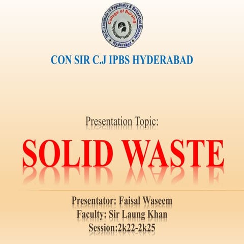 Solid Waste | PPTX