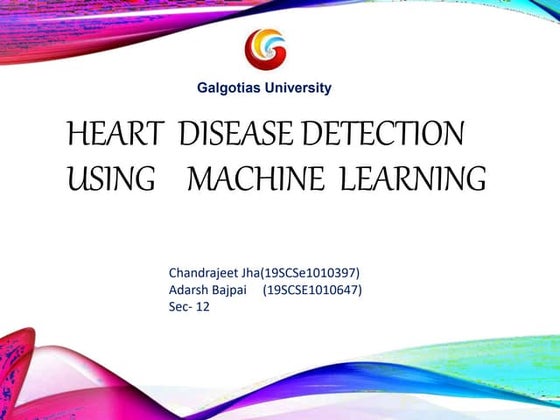 Heart Disease Prediction using machine learning.pptx | Heart and ...
