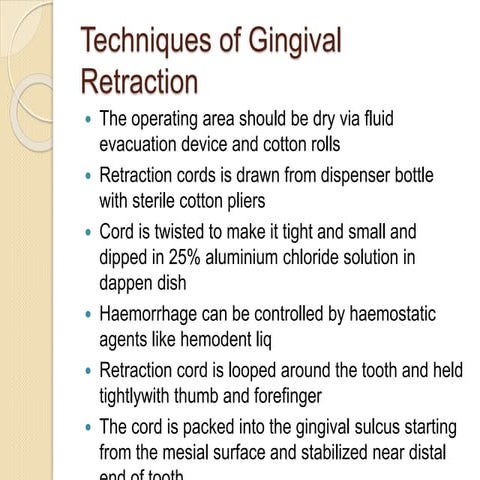 Retraction cords | PPTX