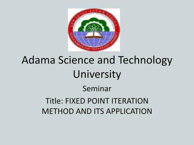 ppt.pptx fixed point iteration method no | PPTX ppt.pptx fixed point iteration method no | PPTX