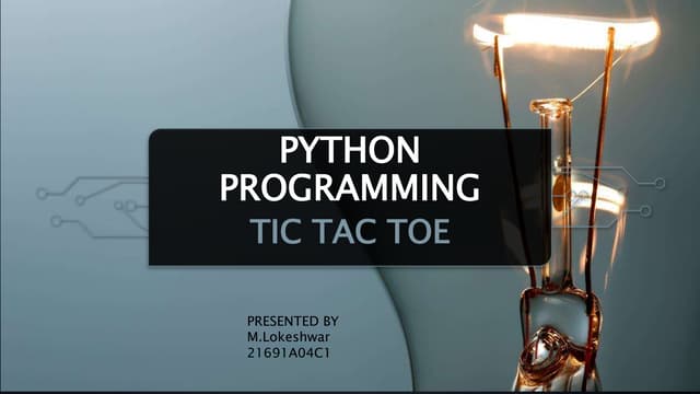 Python Programming Using Python Oops Con Ppt