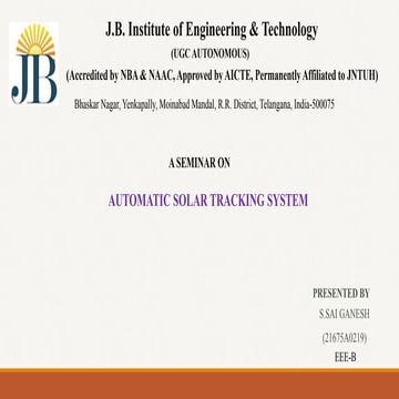 Automatic solar tracking system ppt.pdf