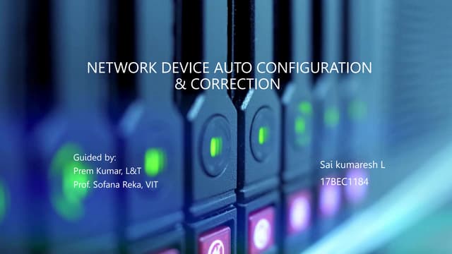 Network Auto Configuration And Correction Using Pythonpptx 6049