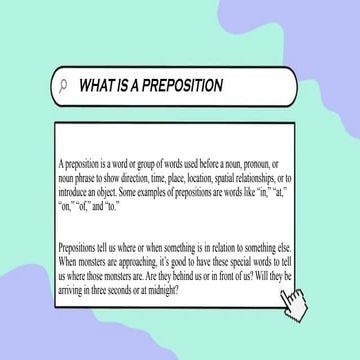 Preposition and its types | PPT