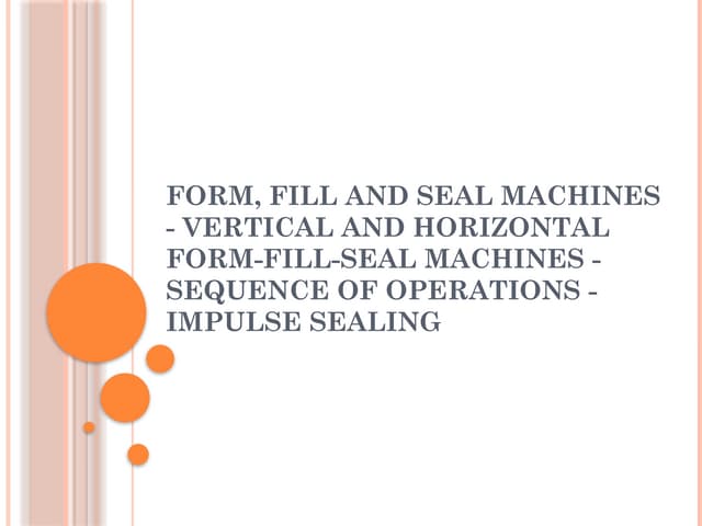 Packaging machinery and equipment | PPTX