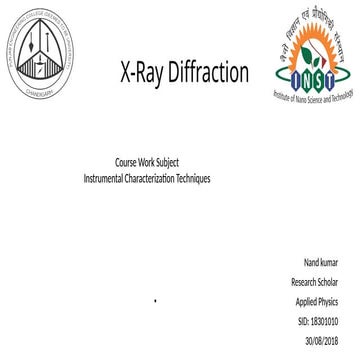 XRD technique with full procedure and application | PPTX