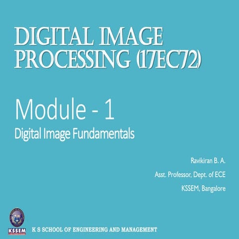 digital image processing lecture notes e | PDF