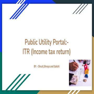 Understanding the Public Utility Portal for Income Tax Returns: A Guide ...