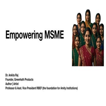 Empowering MSME (Micro, Small and Medium Enterprises) in India | PDF