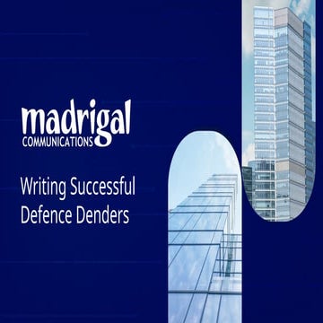 Tender Proposal Template | Madrigal Communications | PPTX