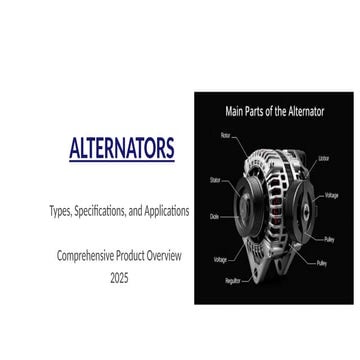 collect information/produce brochures on different types of alternators ...