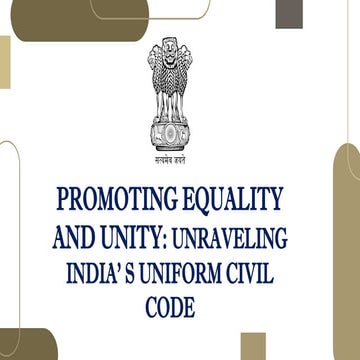 Promoting Equality and Unity -Uniform Civil Courts PPt.pptx