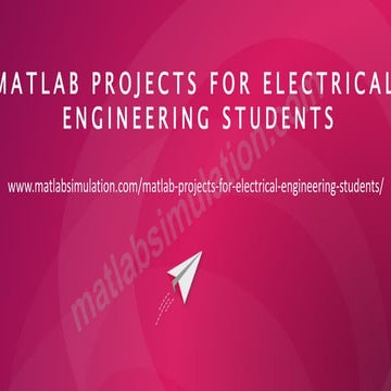 MATLAB Projects for Electronics Engineering Students Research Help