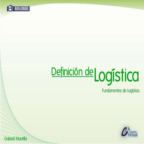 Definición de Logistica | PPTX