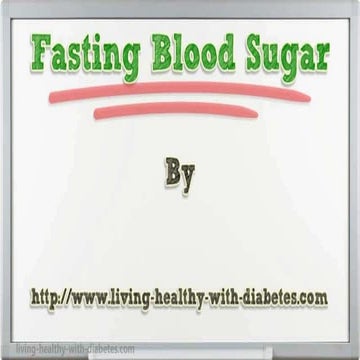 Fasting Blood Sugar | PPTX