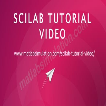 Scilab Programming Help Research Topics