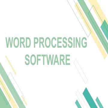 PPT-7- DAY-16-17 word processing software.pptx | Desktop Publishing ...