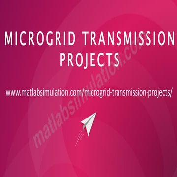 Microgrid Transmission Research Projects Assistance | PPT