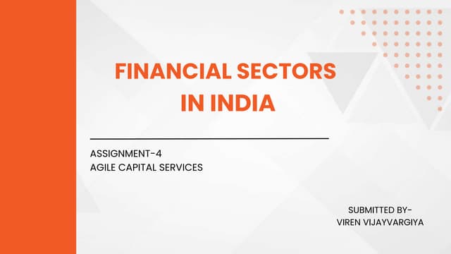 FINANCIAL SECTORS PRESENTATION | PPTX