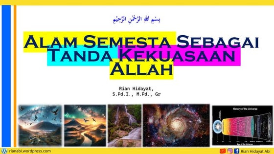 Alam semesta sebagai tanda kekuasaan Allah.pptx