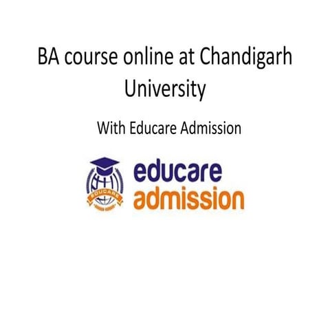 BA Course Online at Chandigarh University - Flexible & Accredited ...