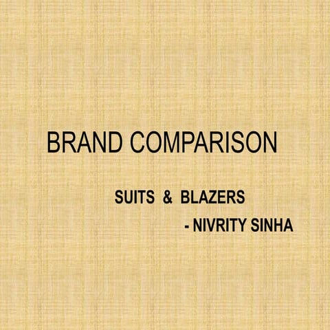 Ppt brand comparison | PPTX