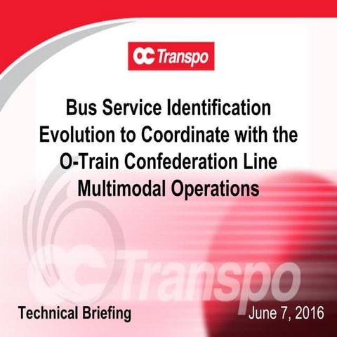 OC Transpo route identification evolution | PDF