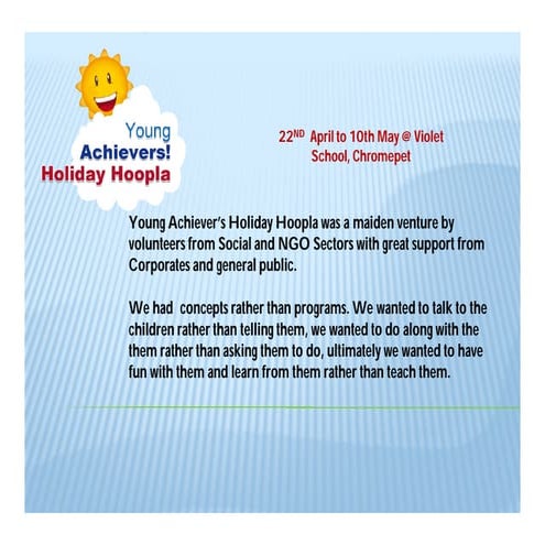 Ppt camp report | PPT