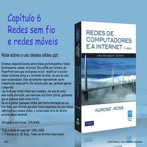 PPT - Capítulo 6 - Redes sem fio e redes móveis.ppt