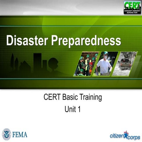 Fire safety Disaster medical operations Light search and rescue CERT ...
