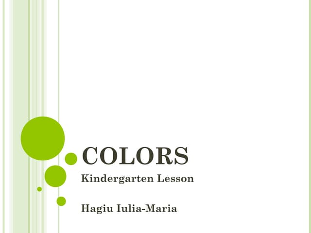 Colors esl-powerpoint | PPT