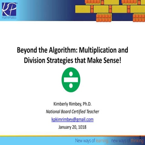 MEAD 2018-Multiplication & Division Strategies, Grades 4-6 | PPT