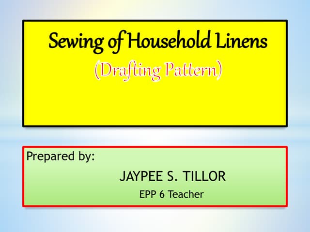 Lesson Plan TLE 6 Home Economics | DOCX