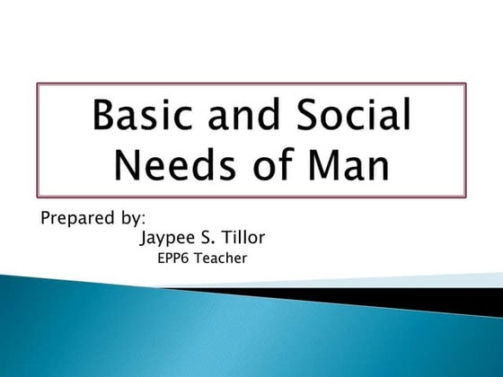 Basic Needs and Wants: Grade 7 EMS | PPTX
