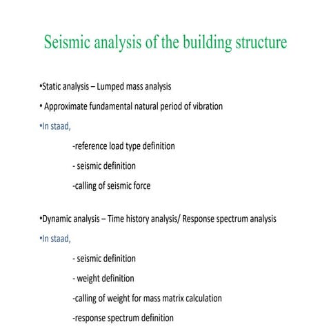 PPT - Dynamic analysis of building structure.pptx